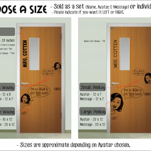 Custom Removable Door NAME Decal for Classroom or Office - Etsy
