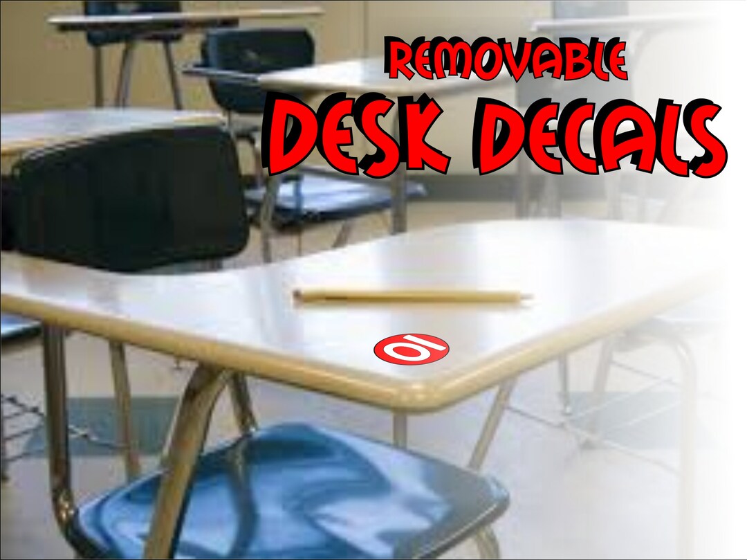 Numbered Desk Decals - Removable for Classroom - Etsy