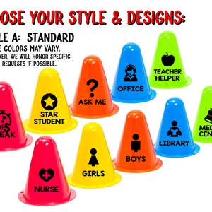 Take 5 Break Desk Cones, Restroom Pass, Classroom Management, Teacher ...