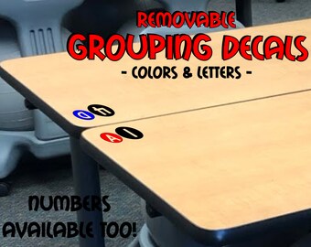 Classroom Table Signs - Etsy