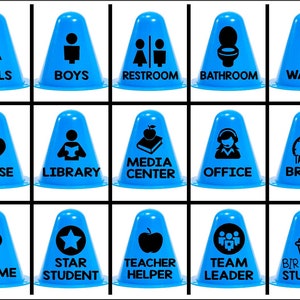 Restroom Pass Desk Cone Classroom Management Teacher - Etsy