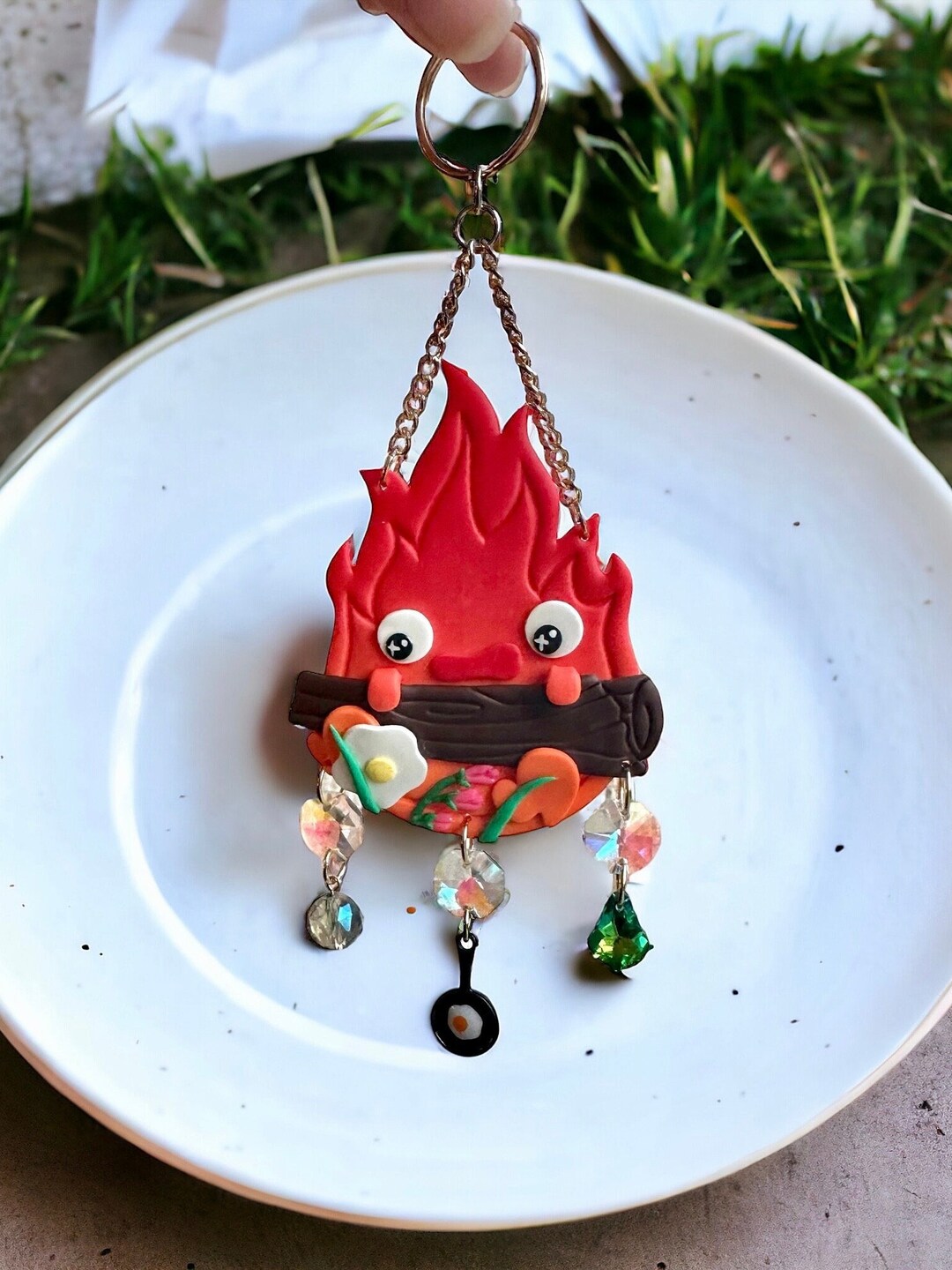 Special Edition Calcifer Wall Hanging Clay Suncatcher Calcifer Wall ...