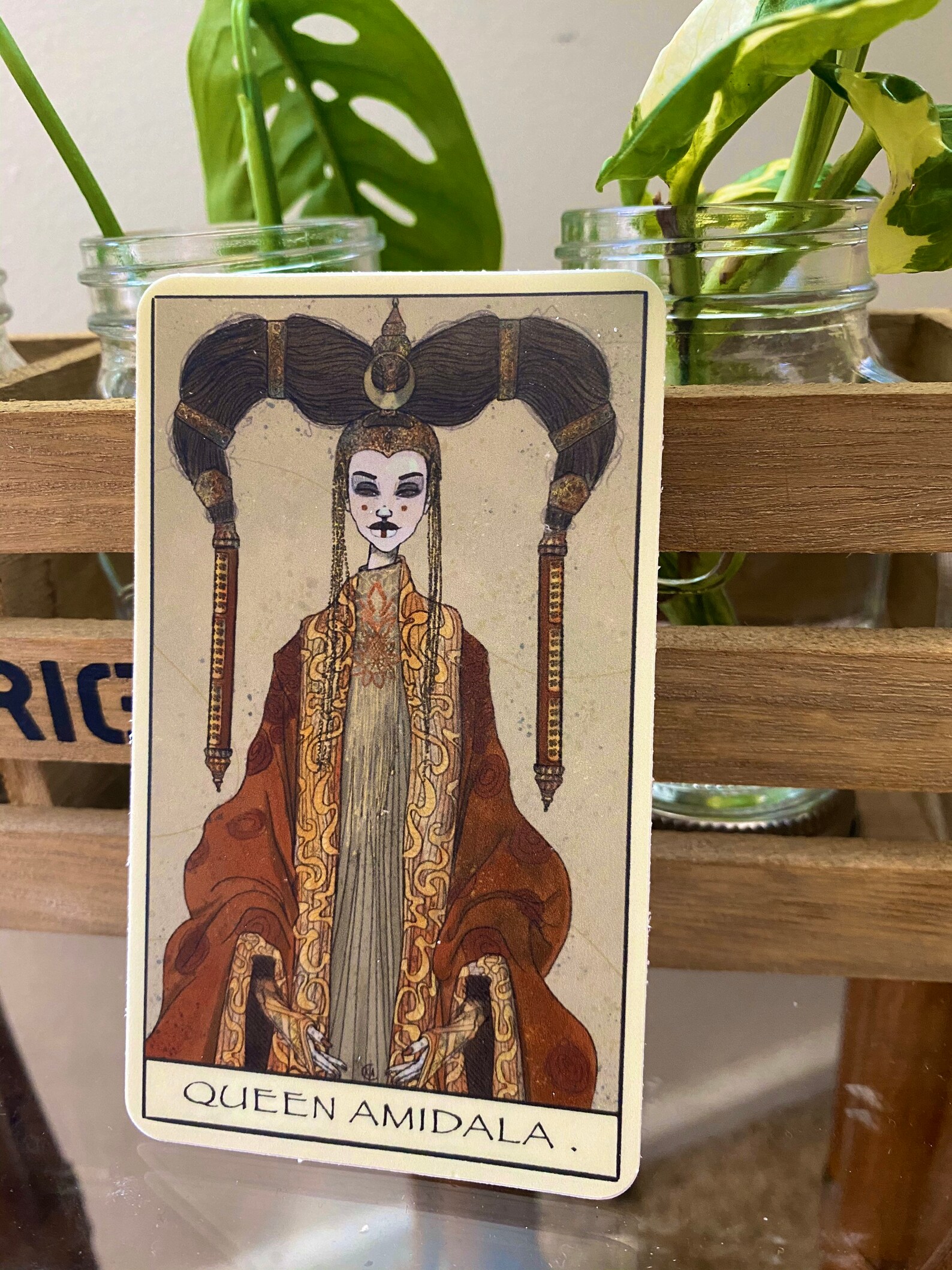 The Queen Padme Amidala Sticker Card Sticker Tarot Card - Etsy