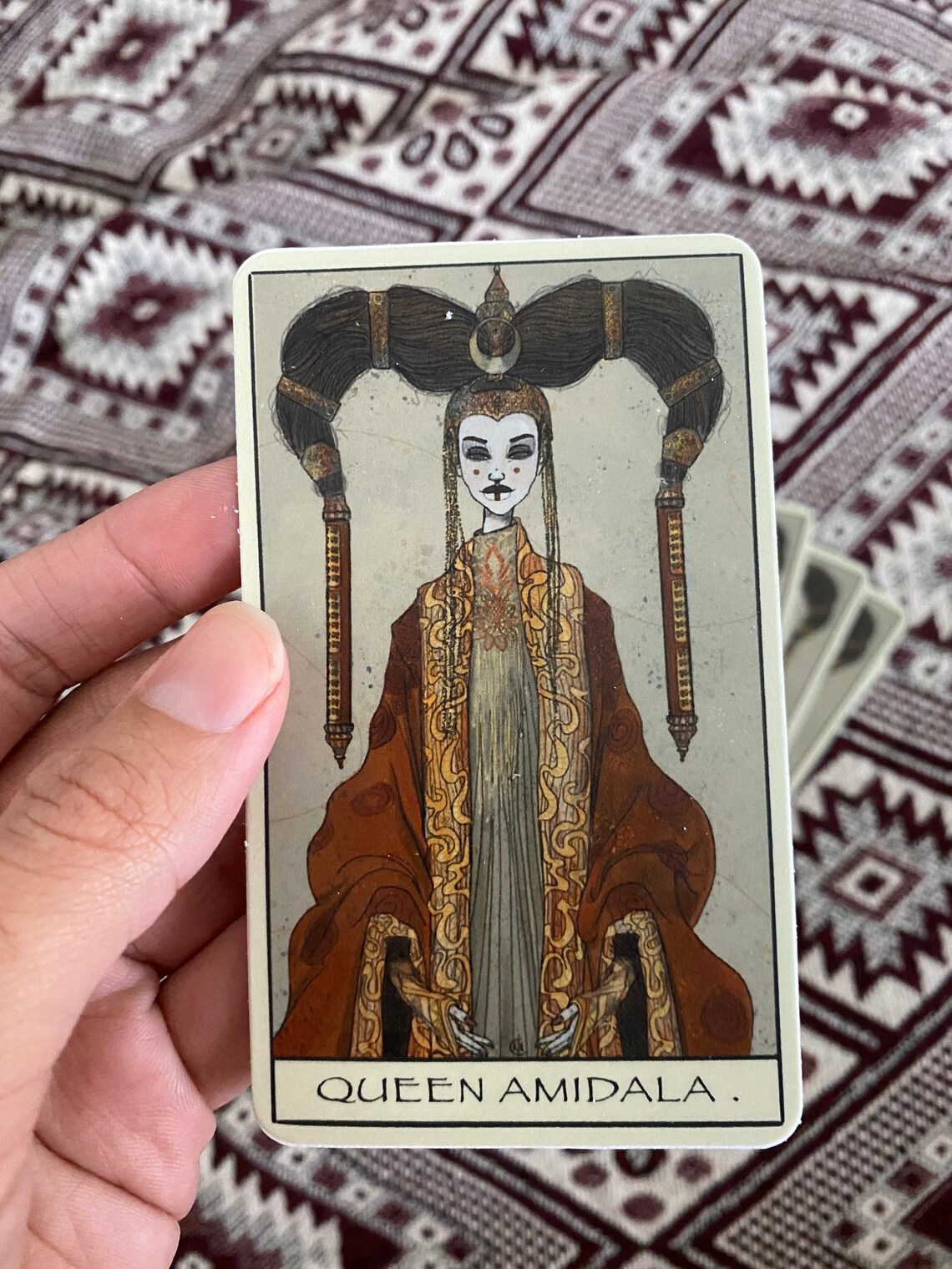 The Queen Padme Amidala Sticker Card Sticker Tarot Card - Etsy