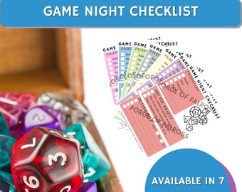 Rpg Checklist - Etsy