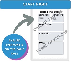 RPG Session 0 Worksheet in US Letter and A4 Sizes Digital Download - Etsy