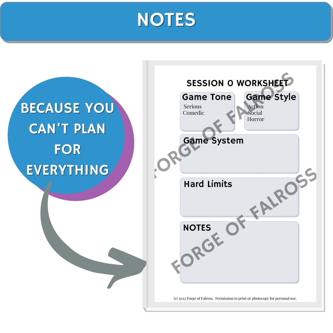 RPG Session 0 Worksheet in US Letter and A4 Sizes Digital - Etsy