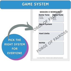 RPG Session 0 Worksheet in US Letter and A4 Sizes Digital Download - Etsy