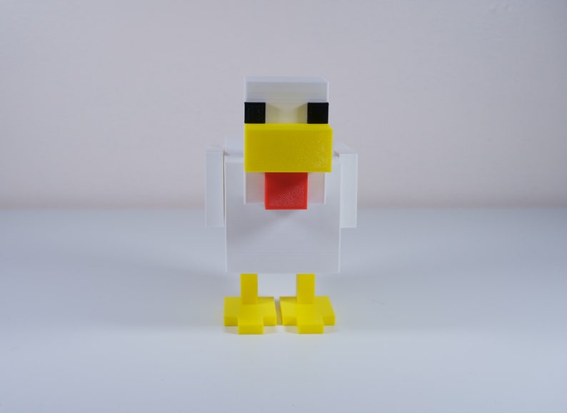 Minecraft Chicken Figure Snap-together Pieces - Etsy