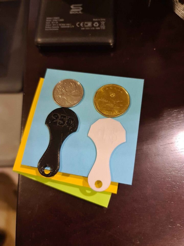 Shopping Cart Key // Loonie or Quarter Size FREE SHIPPING - Etsy Canada