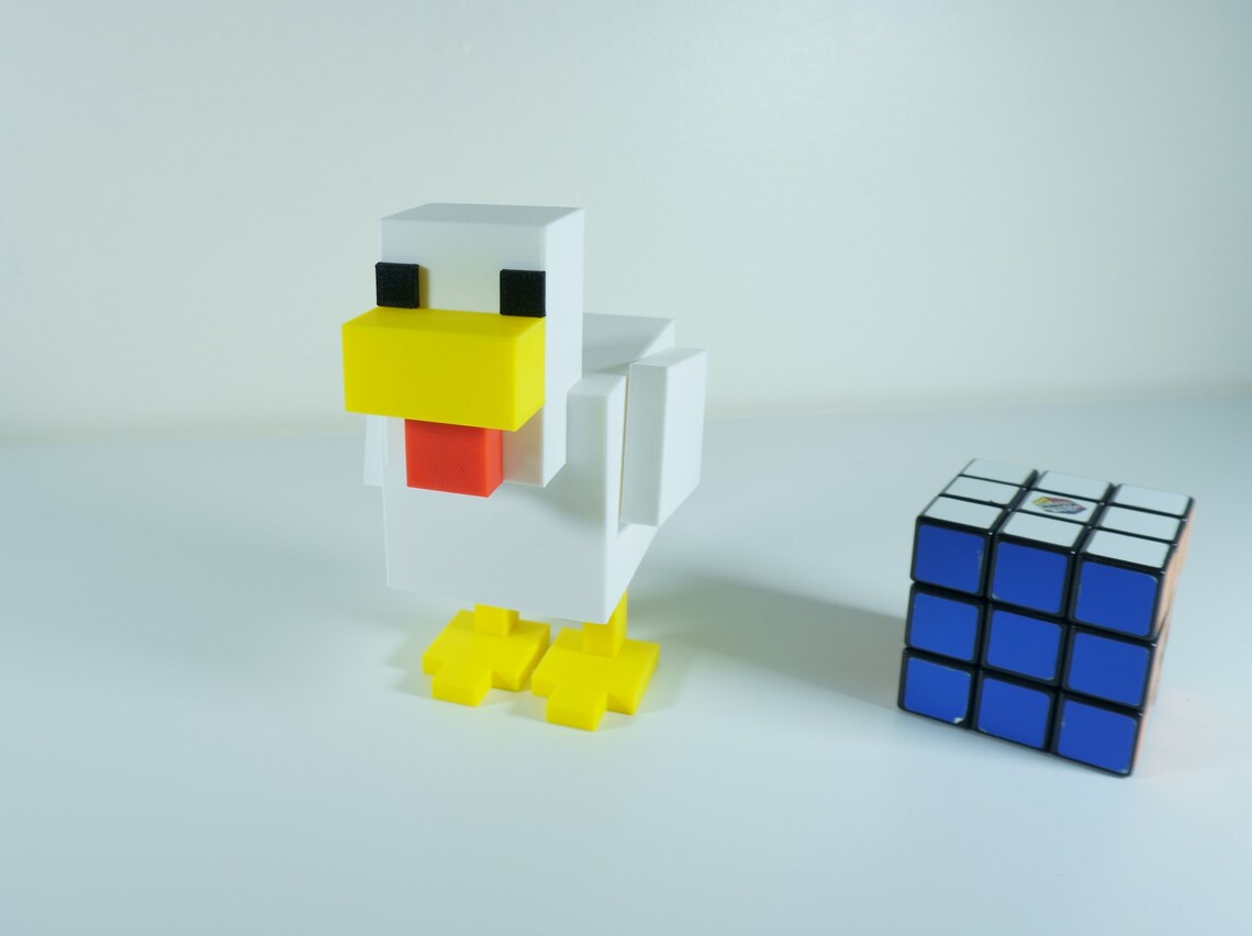Minecraft Chicken Figure Snap-together Pieces - Etsy