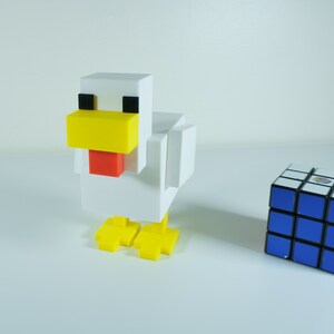 Minecraft Chicken Figure || Snap-together Pieces || - Etsy