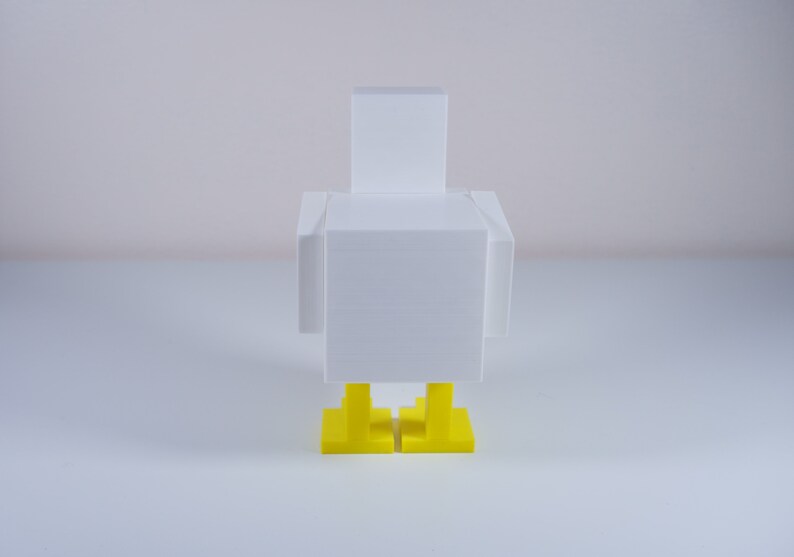 Minecraft Chicken Figure Snap-together Pieces - Etsy