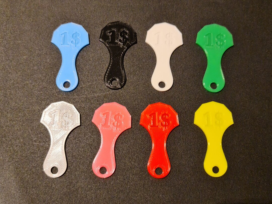 Shopping Cart Key // Loonie or Quarter Size FREE SHIPPING - Etsy