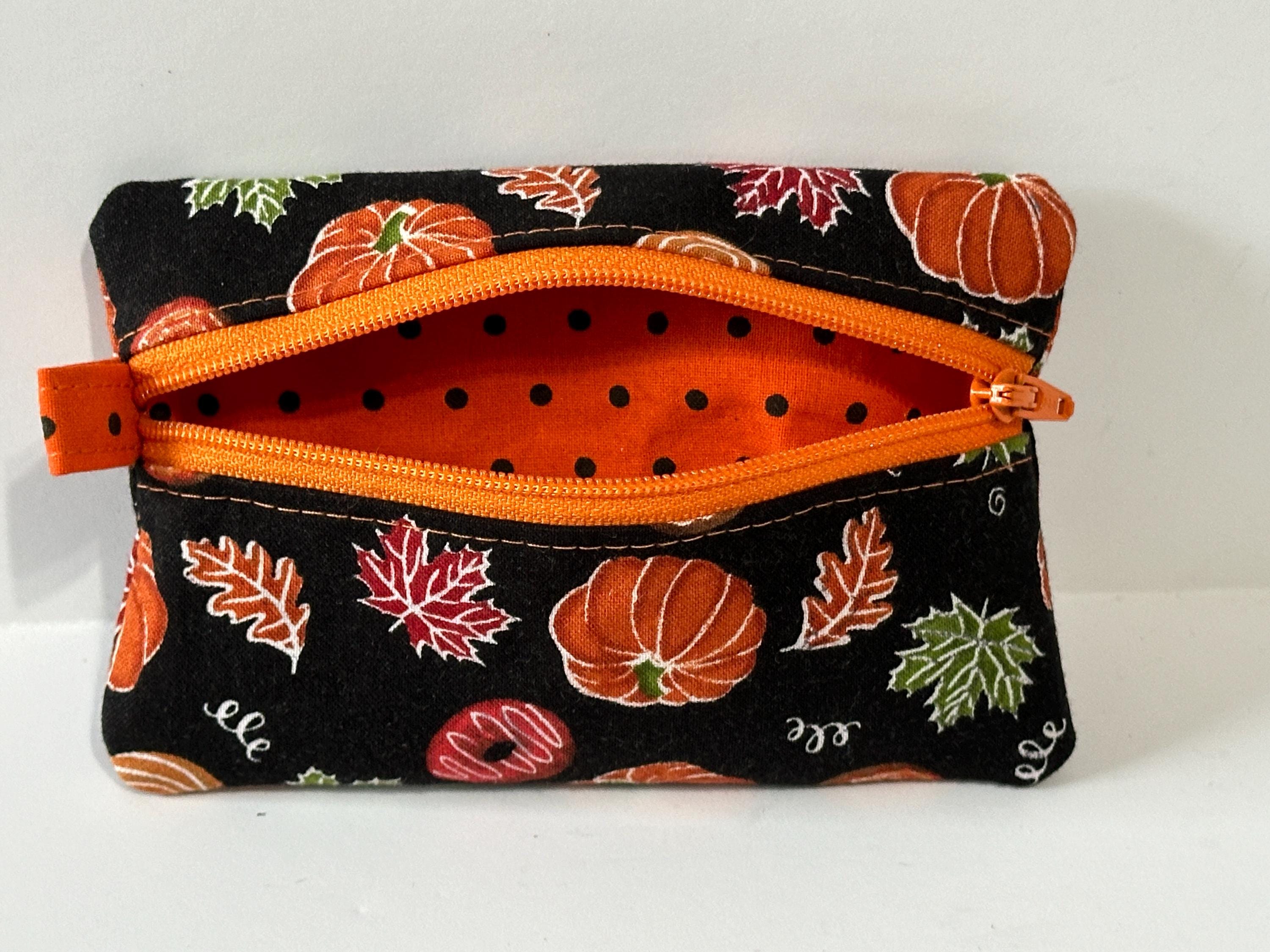 Autumn Pumpkins and Donuts Zipper / Notions / Credit Card / Coin ...