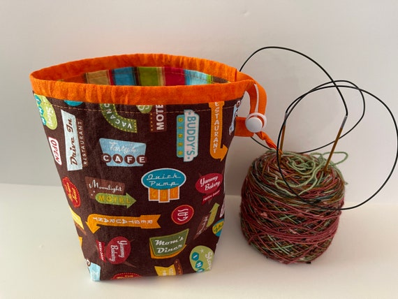 Simple Sock Project Bag Vintage Signs - Etsy