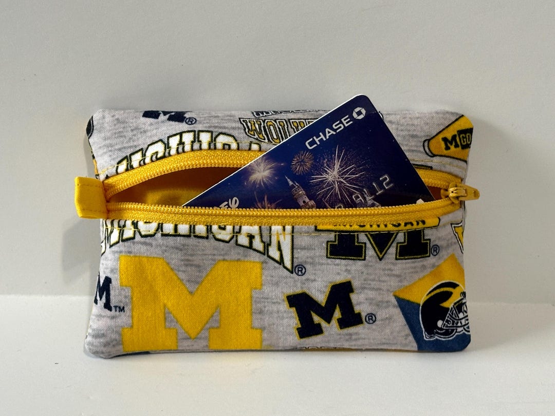 University of Michigan Small Zipper / Notions / Credit Card / Coin ...