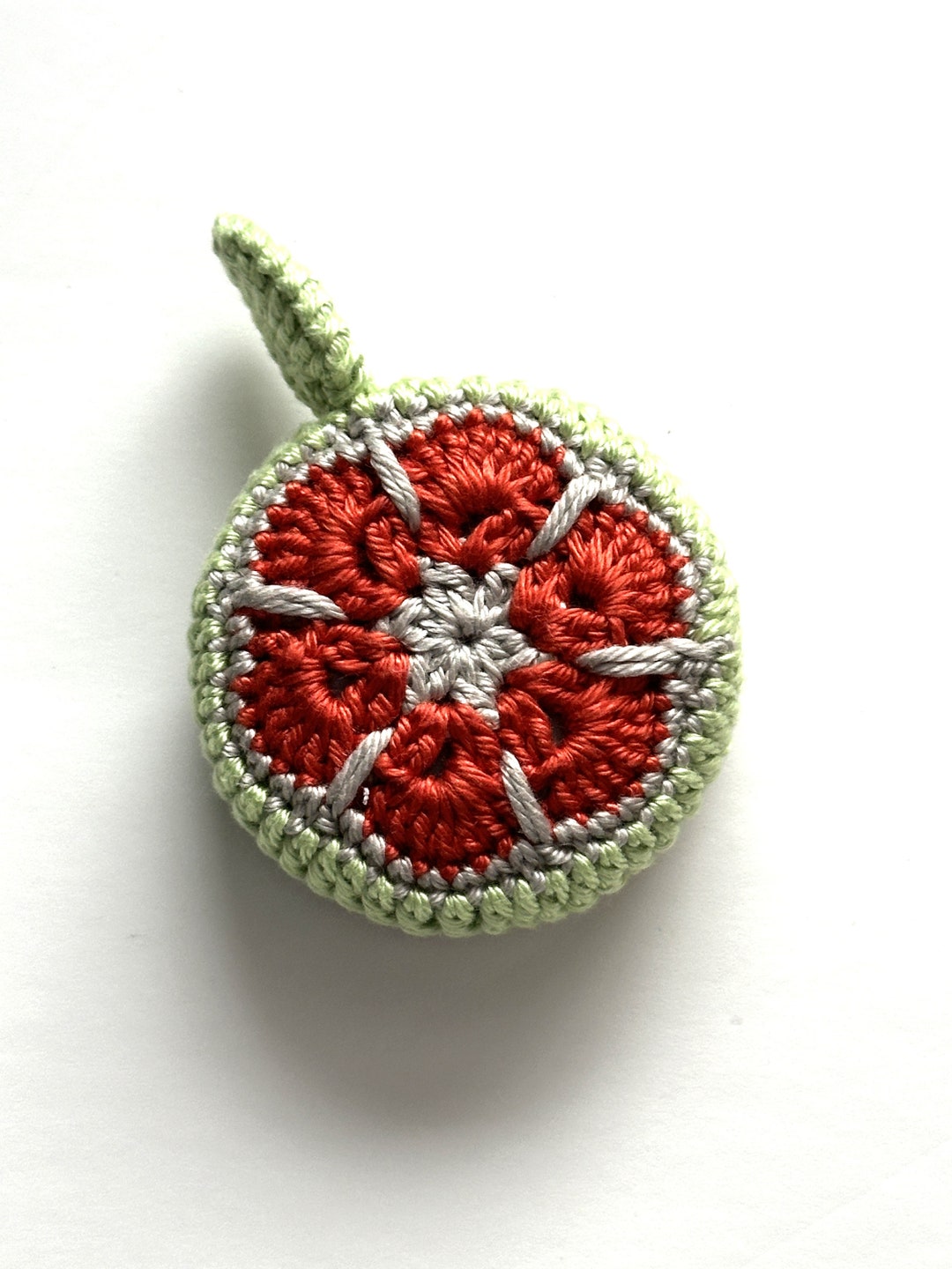 Crocheted Flower Tape Measure (orange) - Etsy