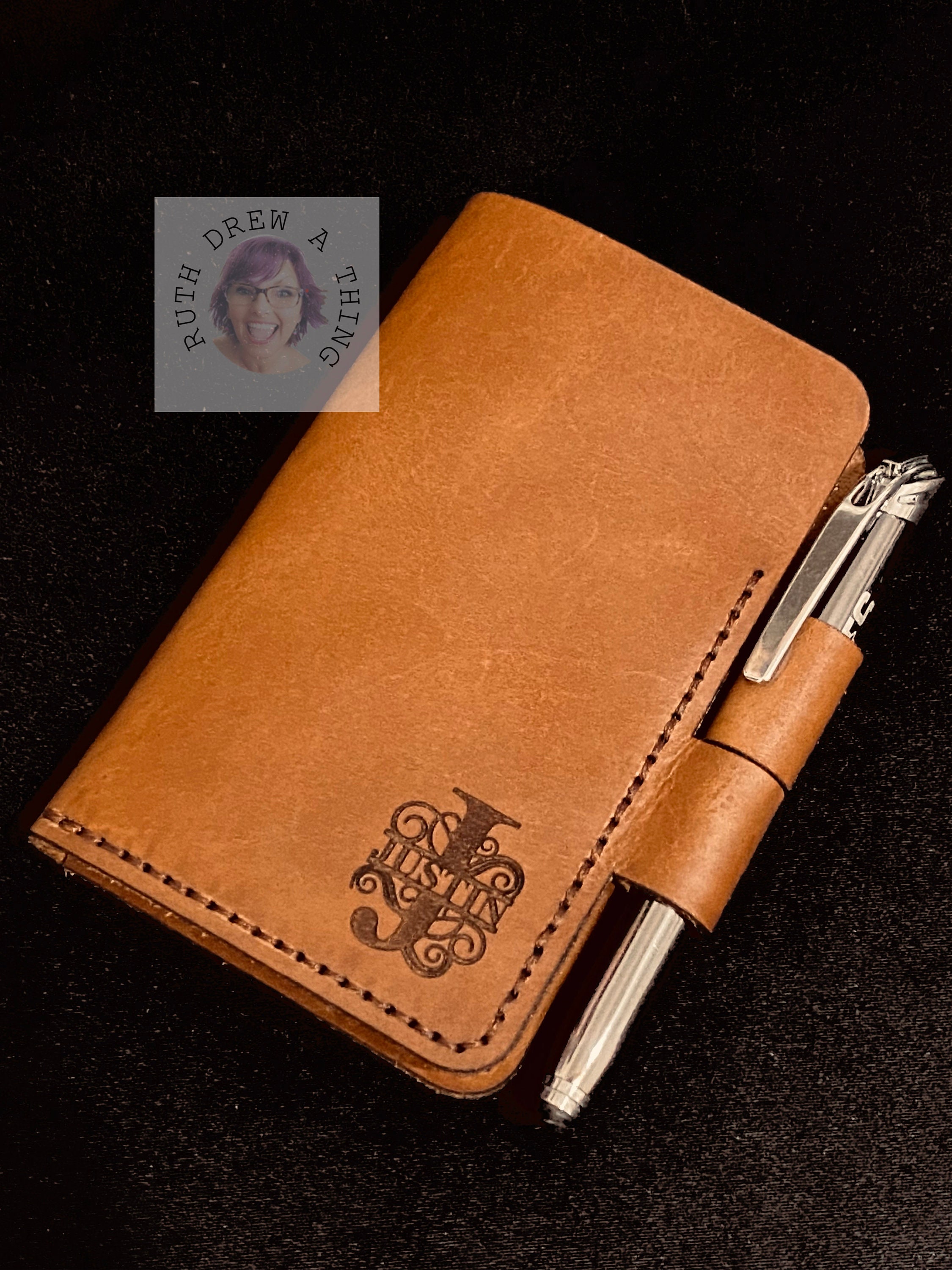 Engravable Leather Notebook Cover File - Etsy
