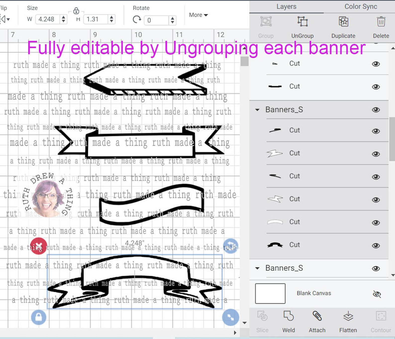 Banners SVG, Ribbon, Scroll, Cricut Silhouette Digital Cut File - Etsy
