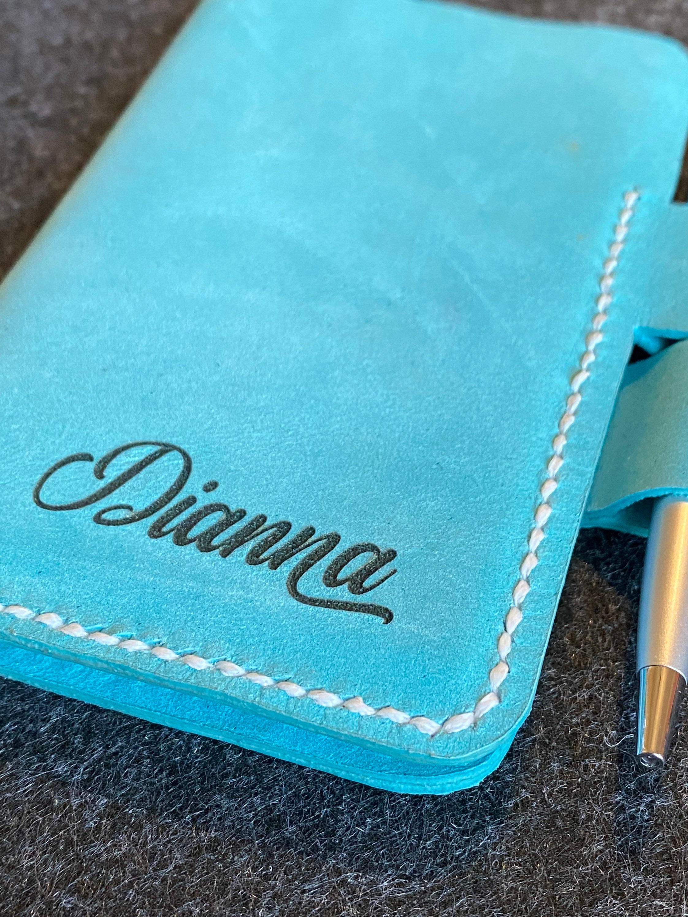 Engravable Leather Notebook Cover File - Etsy