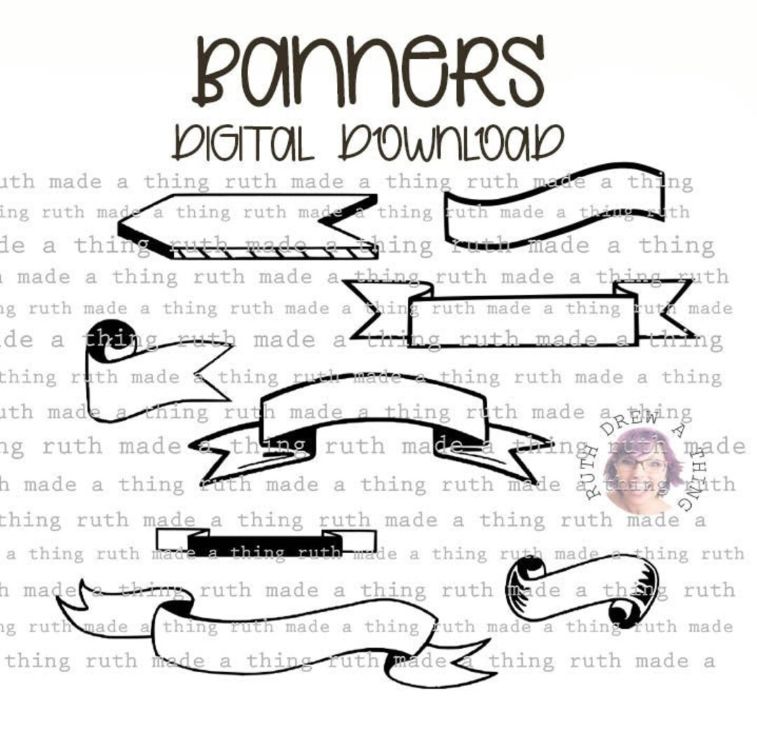 Banners SVG, Ribbon, Scroll, Cricut Silhouette Digital Cut File - Etsy
