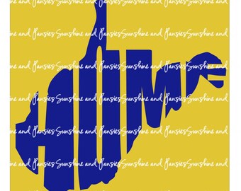 WV Home Svg Files West Virginia Cutting File WV Home Dxf for Silhouette ...