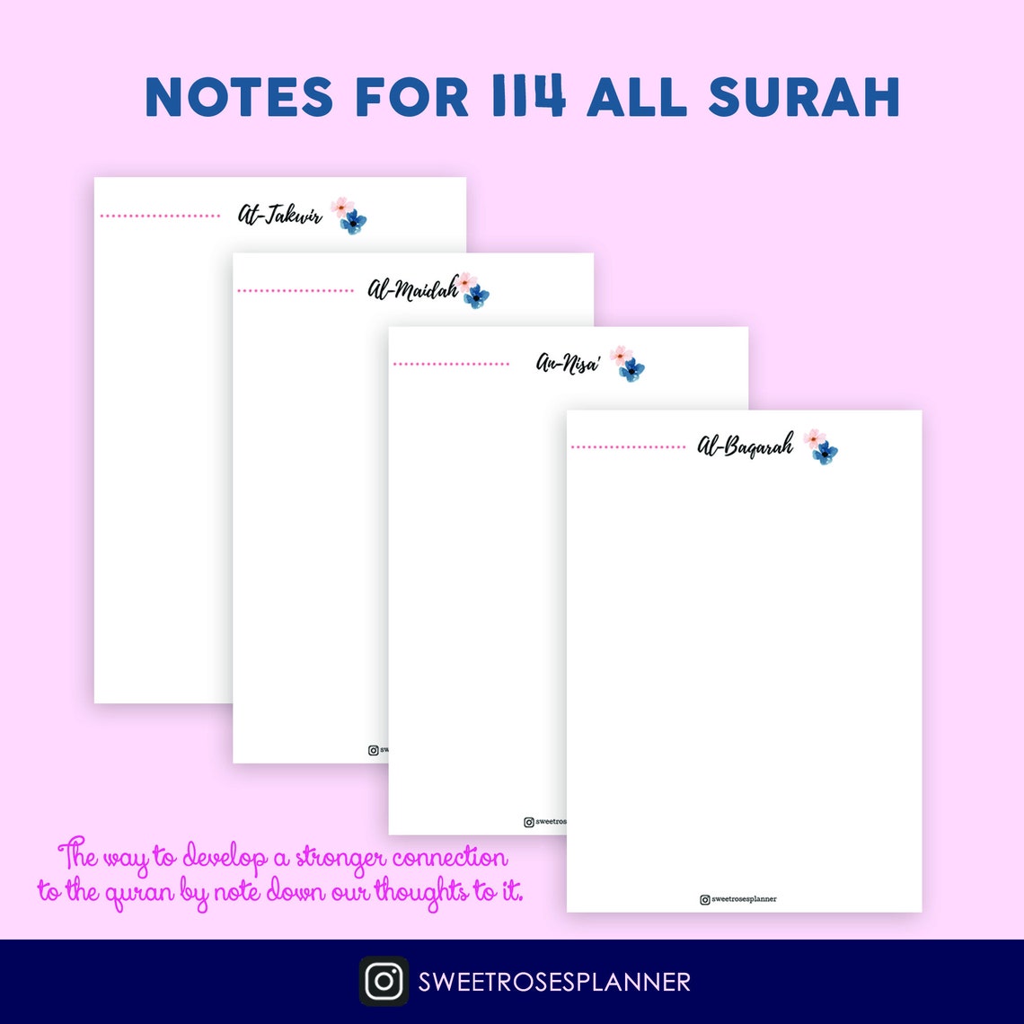 Quran Tracker , Quran Study, Quran Planner, Muslimah Planner, Muslimah ...