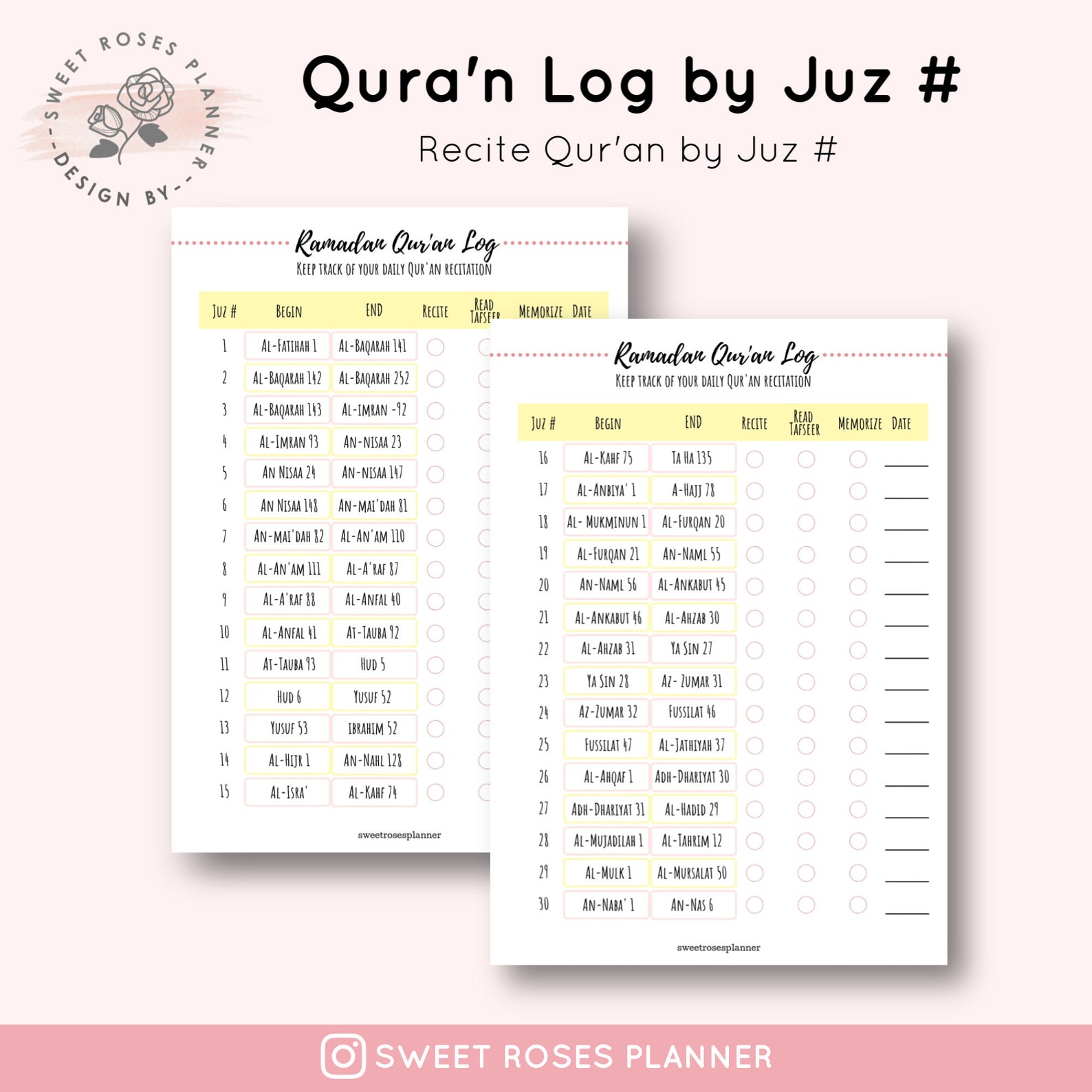 Ramadan Planner, Ramadan Tracker, Ramadan Journal, Islamic Planner ...