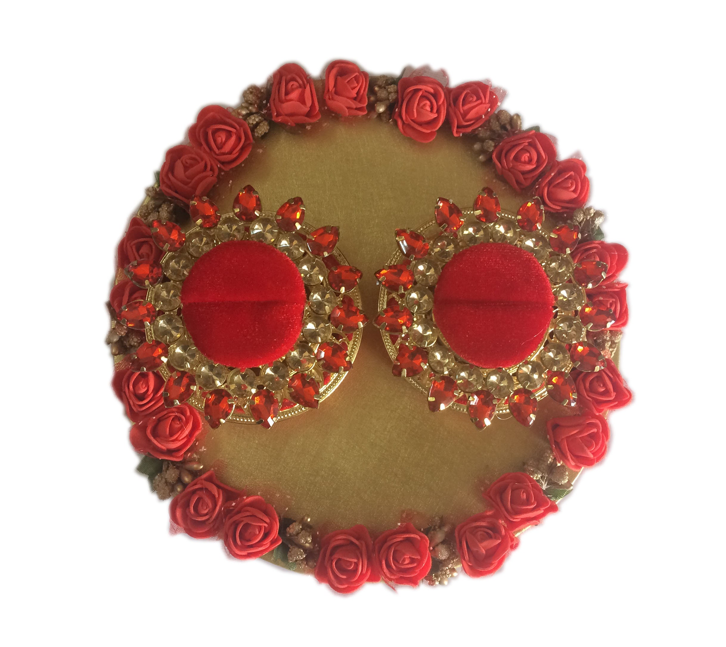 Wedding Ring Platter/tray/engagement Ring Platter/holder/box With 2 ...