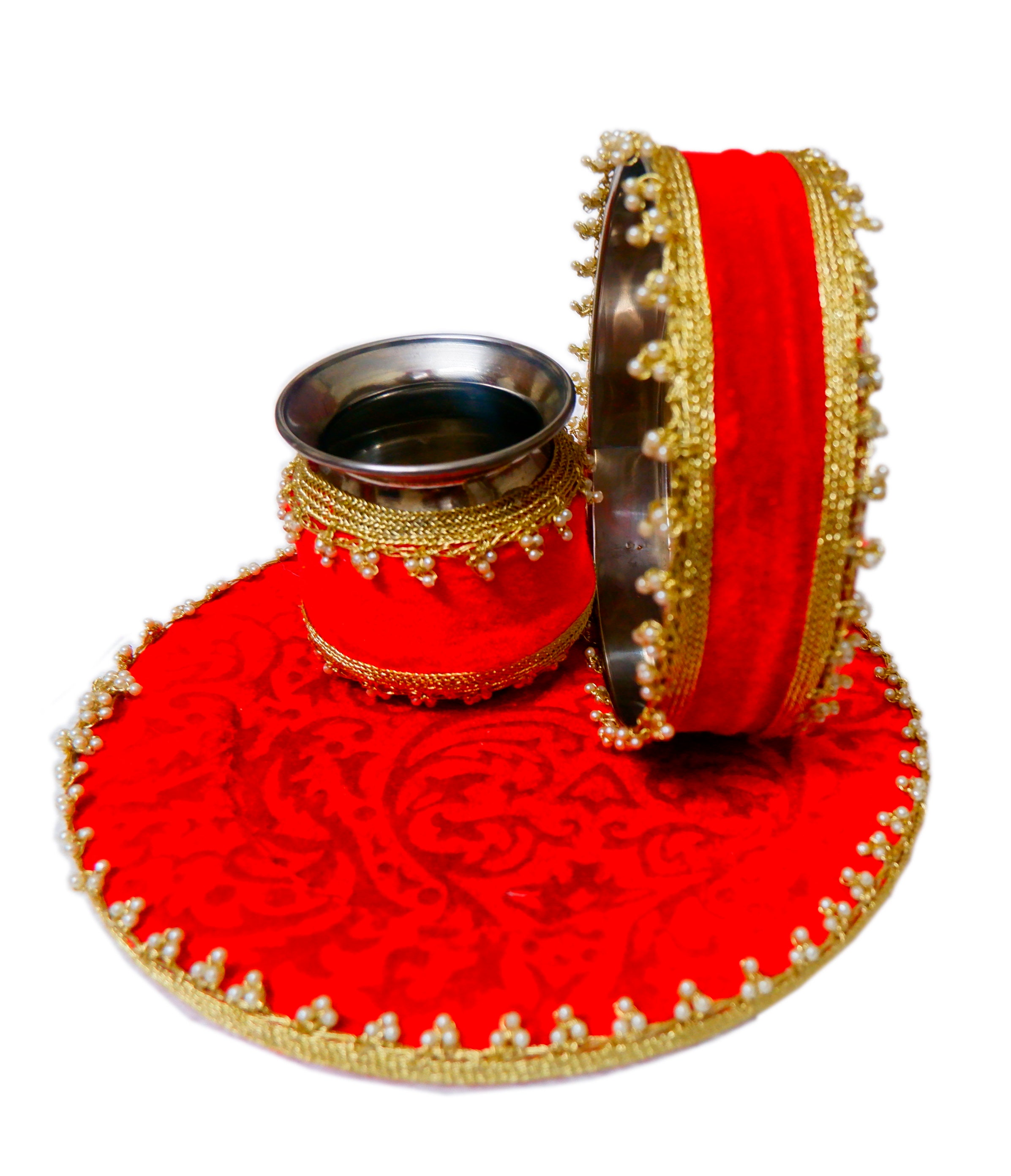 Karwa Chauth / Karva Chauth / Pooja Thali Set ,decorated Thali for ...