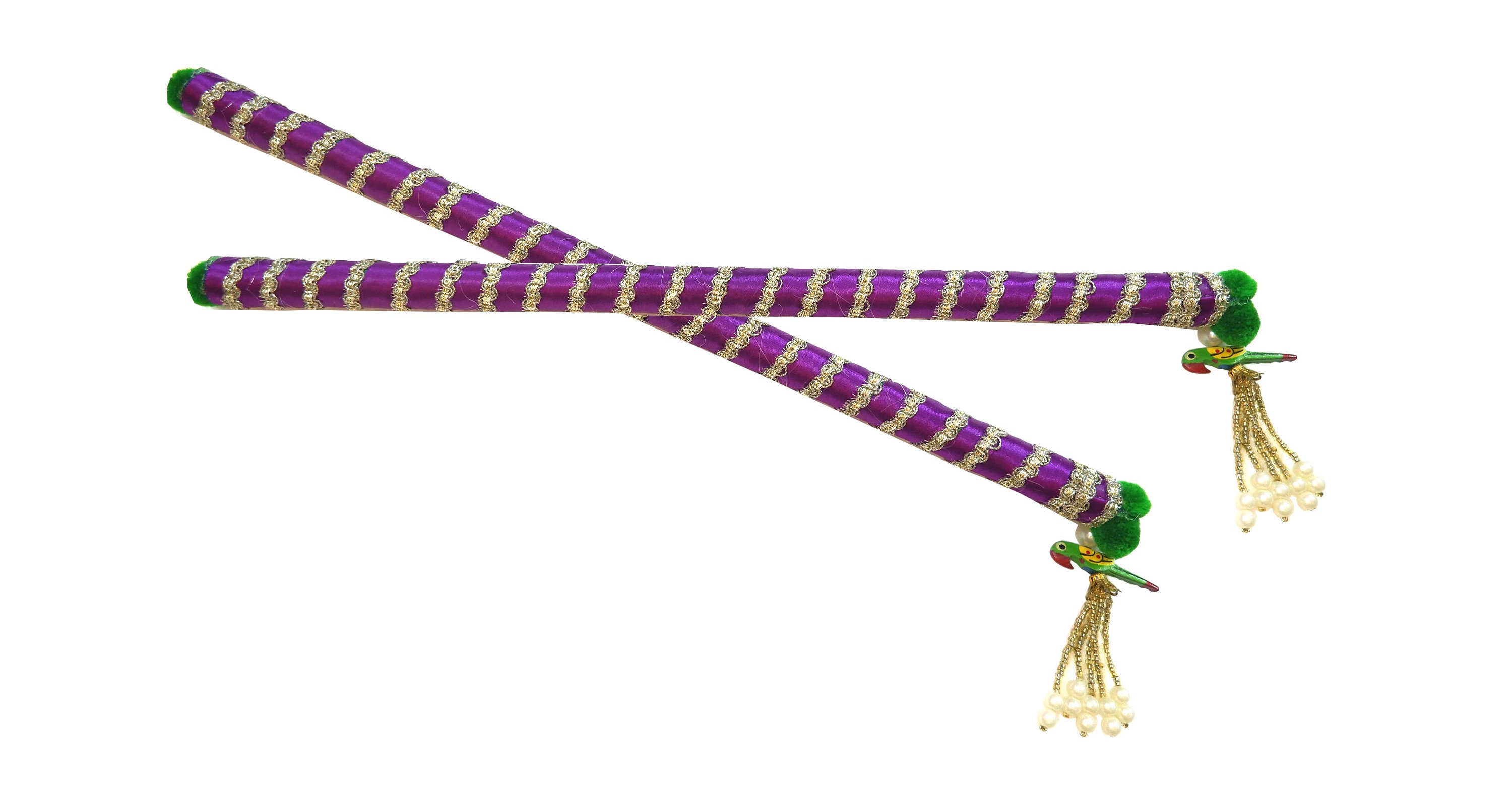 Garbha Sticks Dancing Sticks Indian Folk Dance Dandiya Fancy Sticks set ...