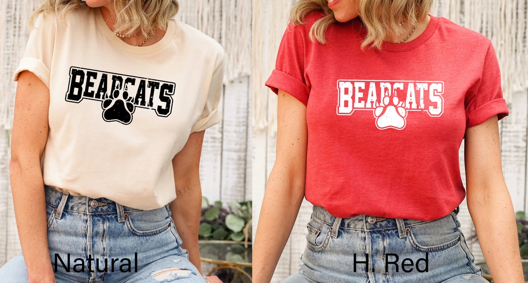 Bearcats Shirt, Team Mascot Shirt, Bearcats Team Shirt, Bearcats Team ...