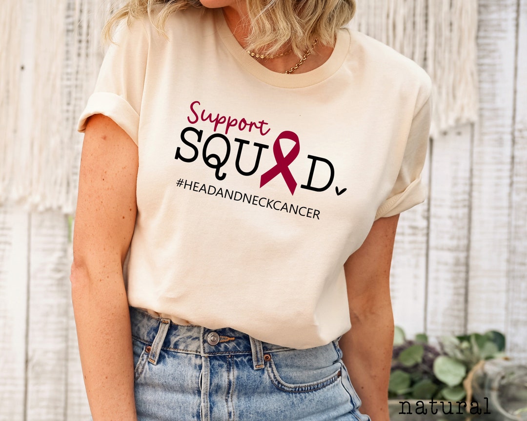 Personalized Cancer Shirt, Head and Neck Cancer Support Team Shirt ...