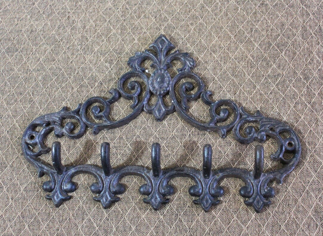 Victorian Cast Iron Hanging Rack Coat Hat Etc - Etsy