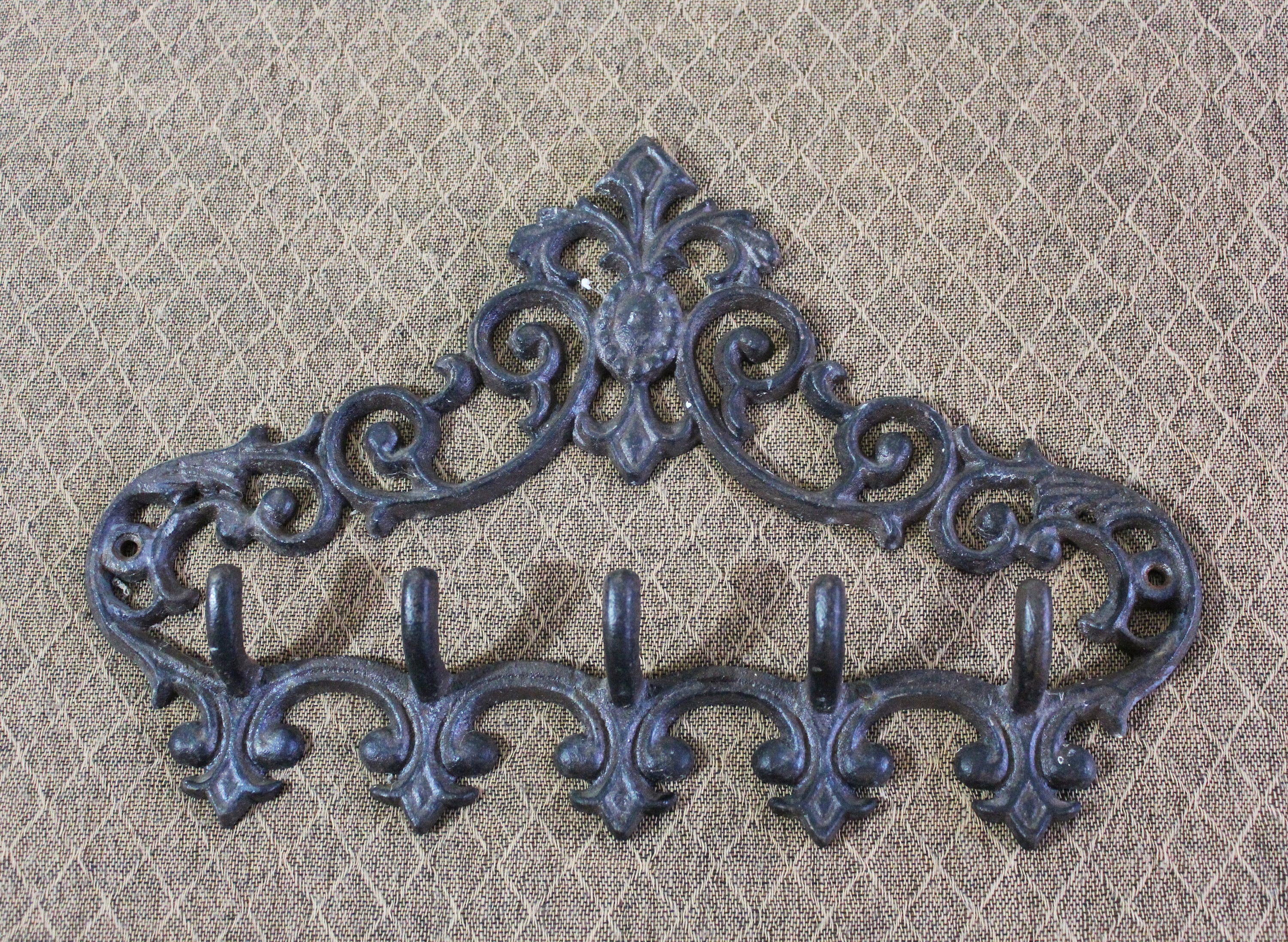 Victorian Cast Iron Hanging Rack Coat Hat Etc - Etsy
