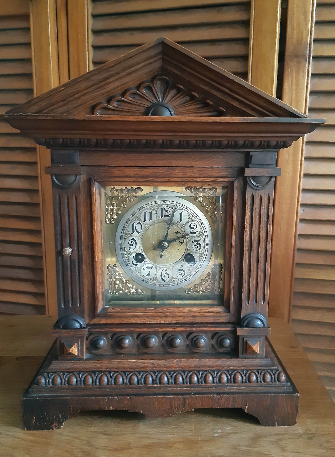 Hughe Junghans German Quarter Chime Table Clock ... 1900 - Etsy