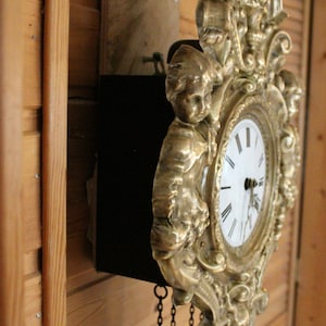 Comtoise WALL CLOCK Bell 1960 Nicely Decorated Cherubs - Etsy