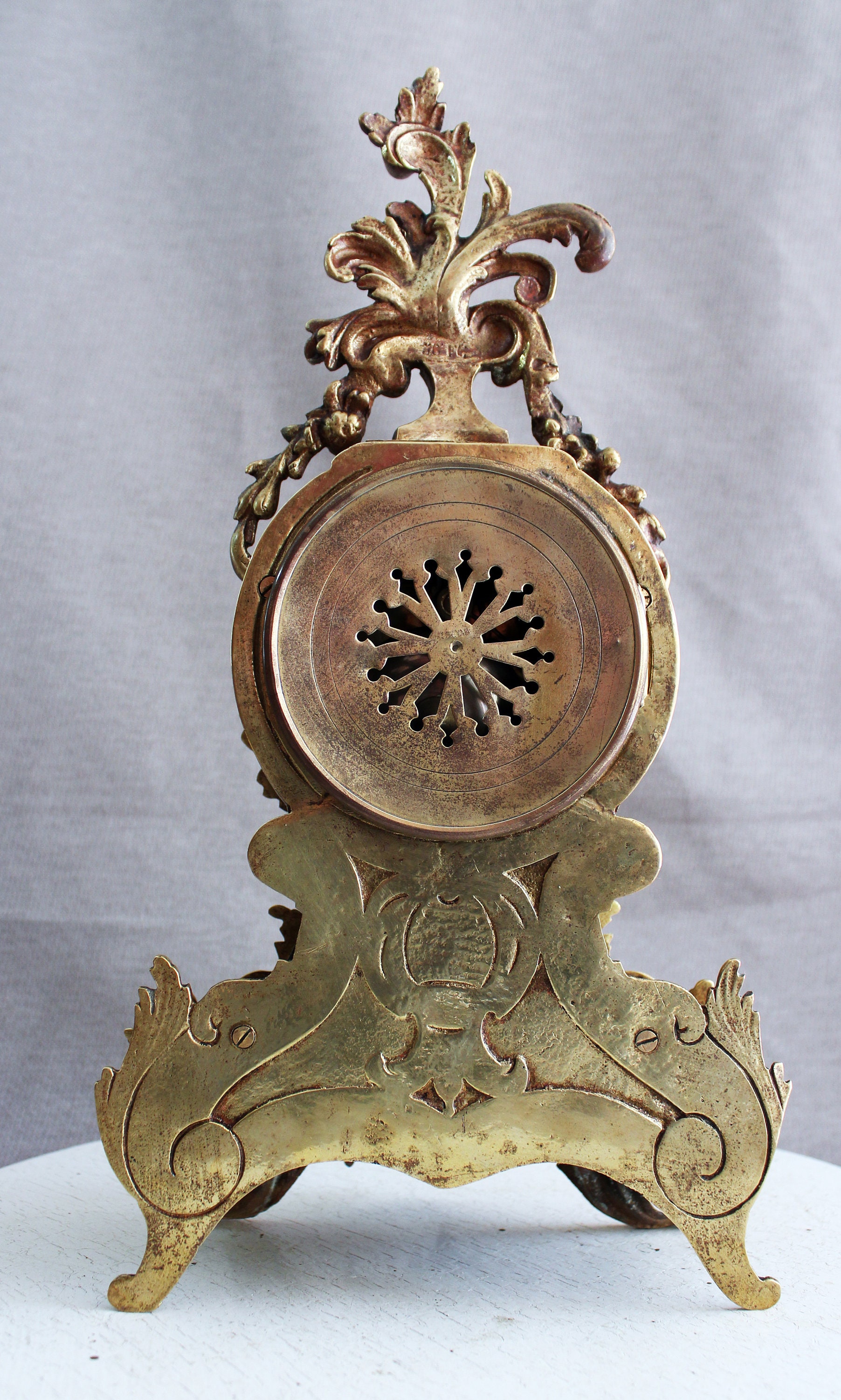 Art Nouveau Rococo Solid Bronze Table Clock Movement Japy Freres - Etsy