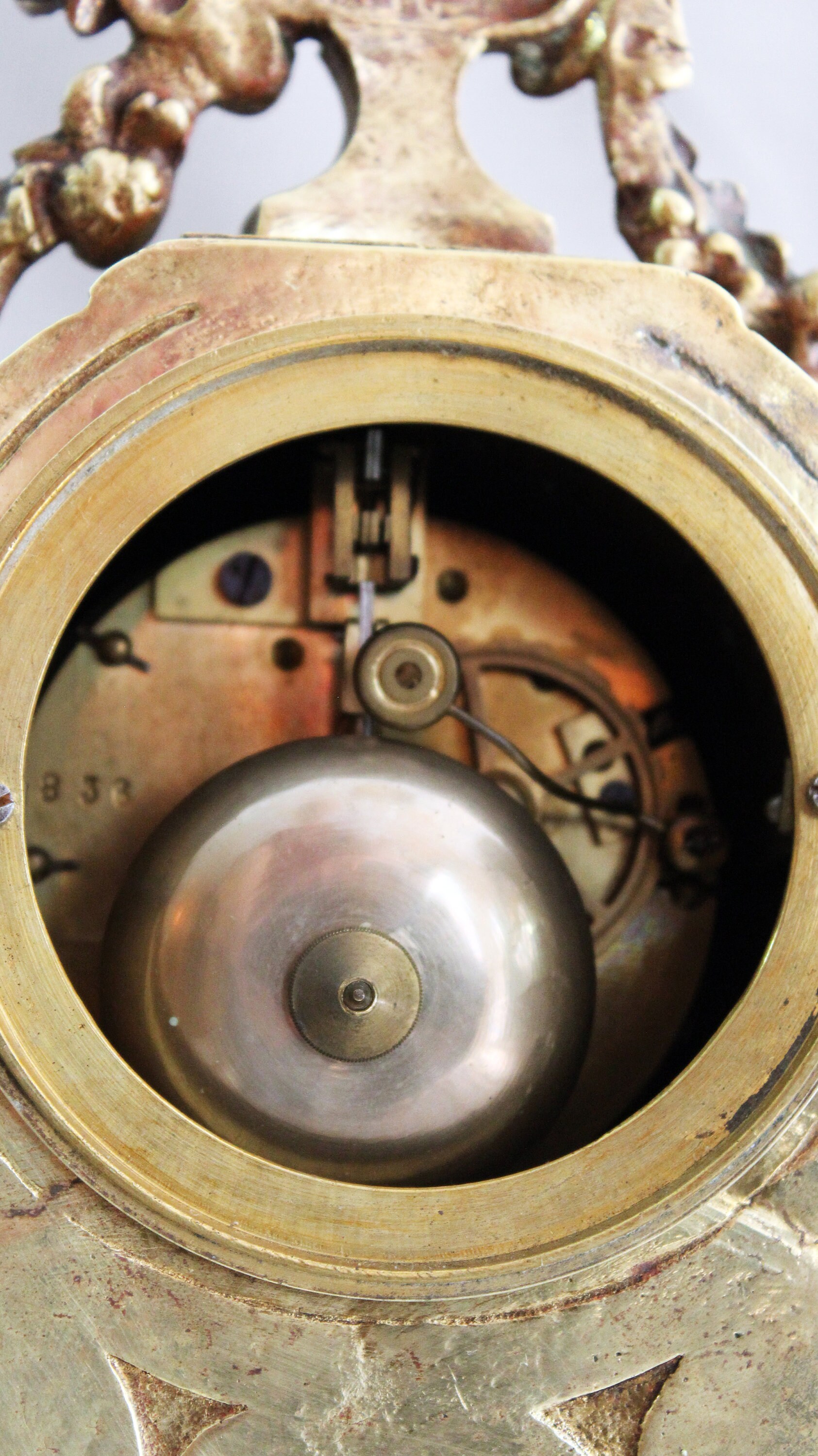 Art Nouveau Rococo Solid Bronze Table Clock Movement Japy Freres - Etsy