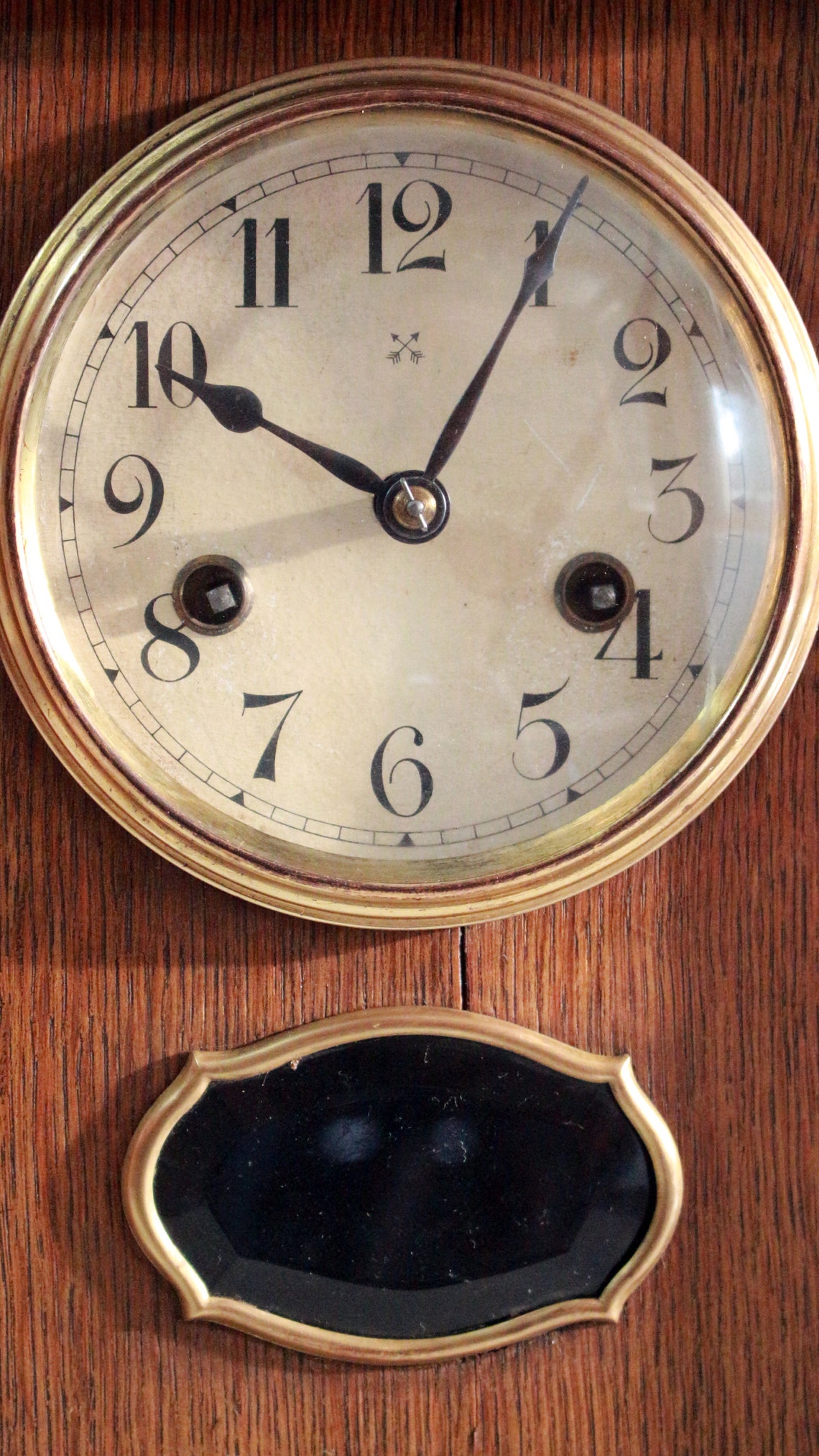 German Art Deco Crossed Arrows Table Clock 1920 / 30 - Etsy