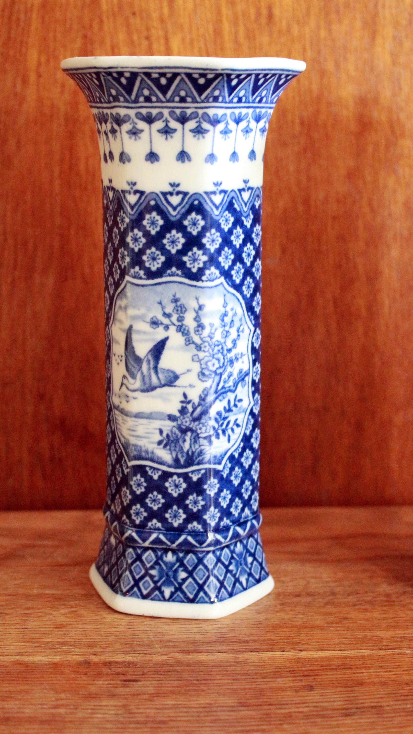 Vintage Delft Blue Set Chinese Model 1950 Handpainted With Birds - Etsy
