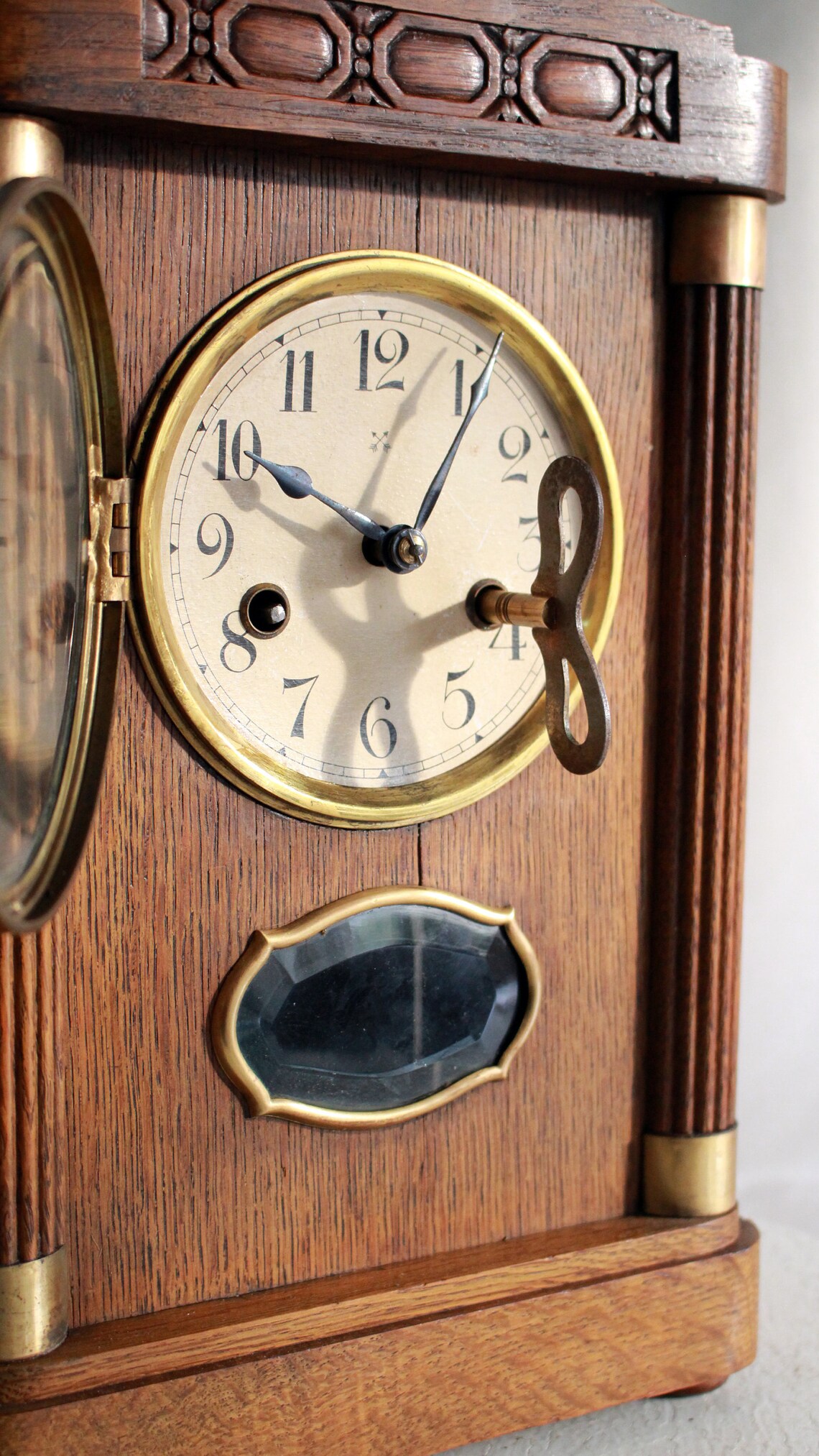 German Art Deco Crossed Arrows Table Clock 1920 / 30 - Etsy