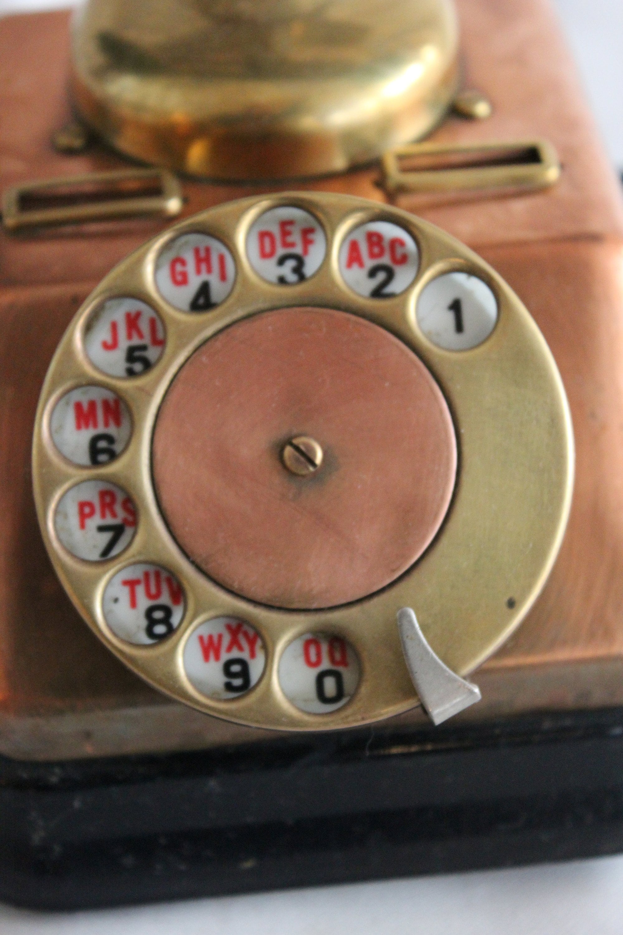 Antique Copper Bakelite Telephone Kjøbenhavns Copenhagen Aktieselskab ...