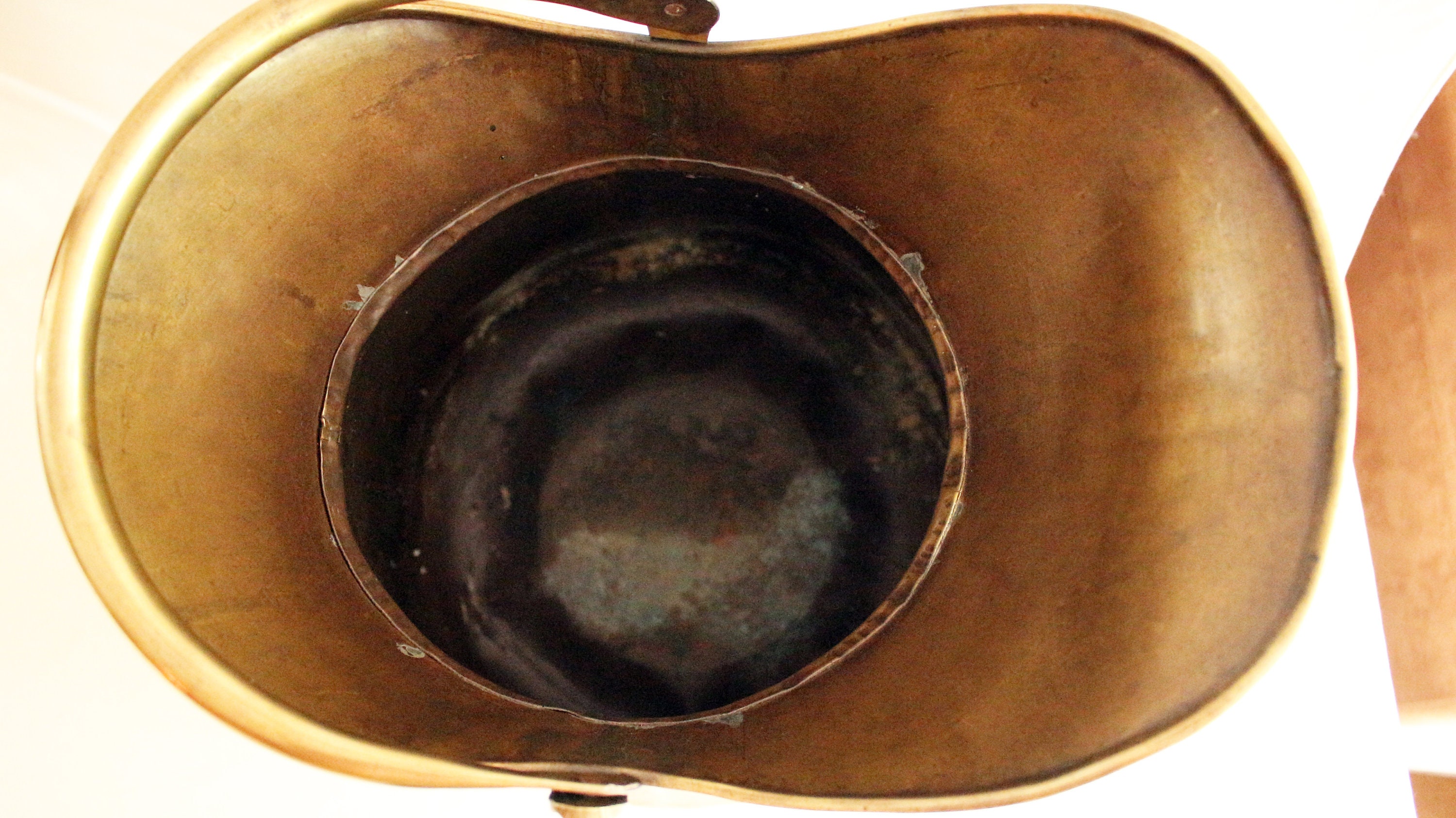 Hughe Antique Dutch Coal Wood Bucket Brass Copper Fireplace 1900 - Etsy