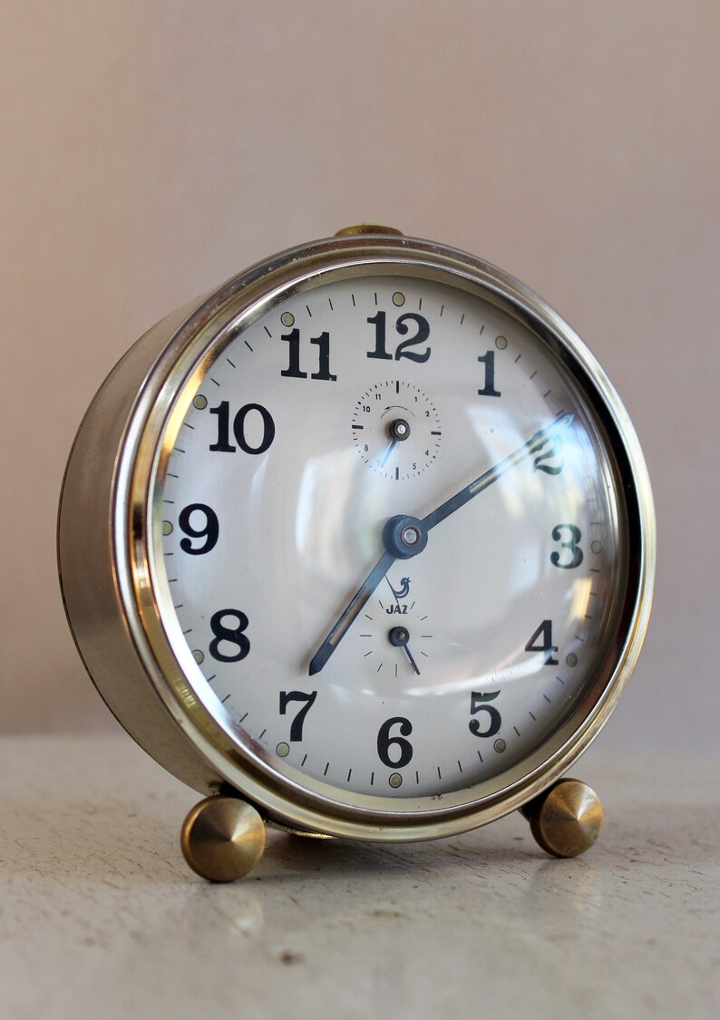 Vintage Wind up Alarm Clock Jaz Chrome - Etsy