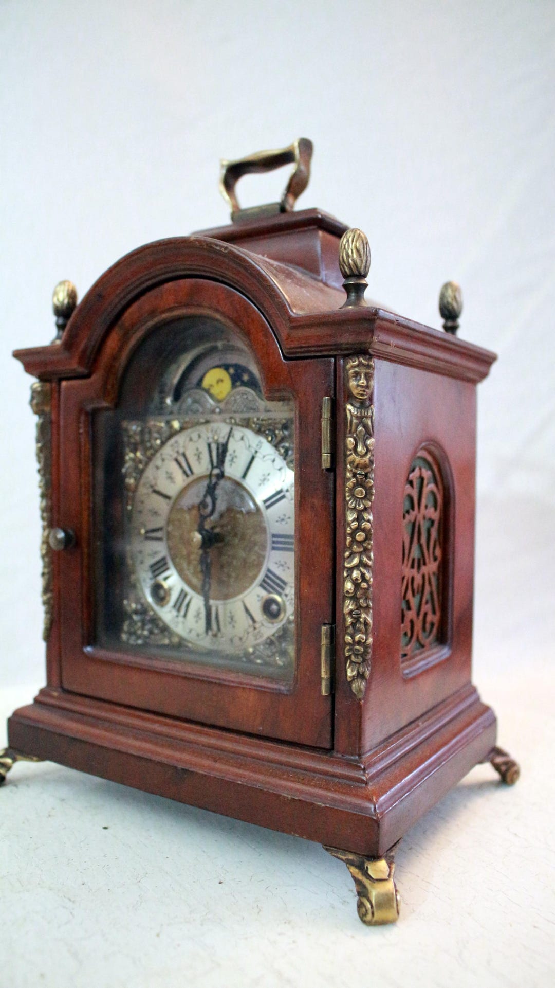 Warmink Wuba John Warmink Table Clock Moonphase Double Bell 1960 Moonphase - Etsy