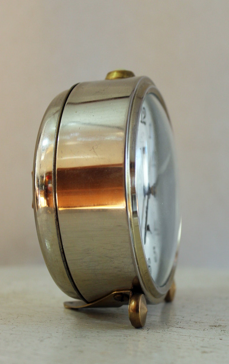 Vintage Wind up Alarm Clock Jaz Chrome - Etsy