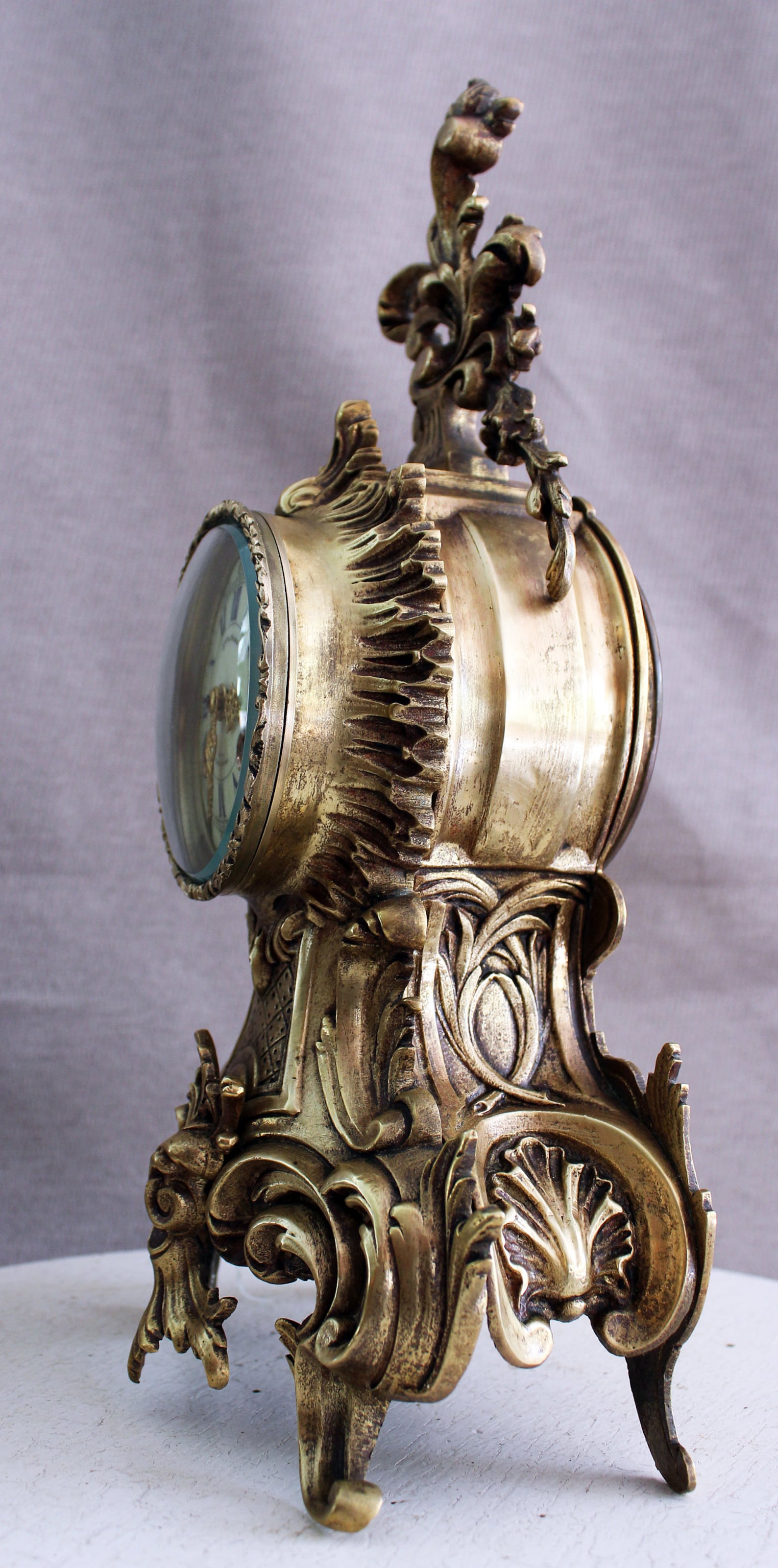 Art Nouveau Rococo Solid Bronze Table Clock Movement Japy Freres - Etsy