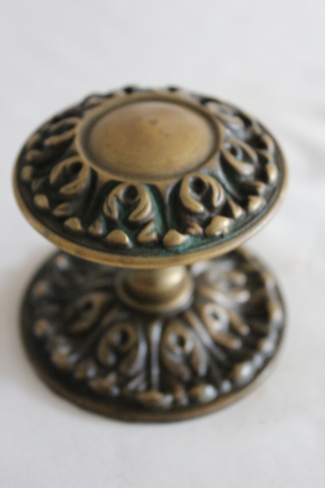 Original Antique Solid Bronze Door Knob Decorated Art Nouveau - Etsy